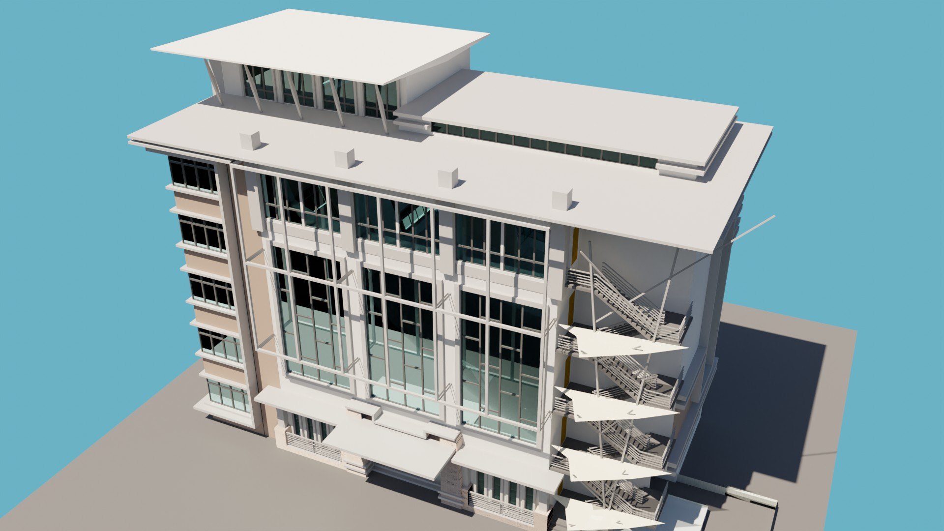 3D Office B Uilding TurboSquid 2037504