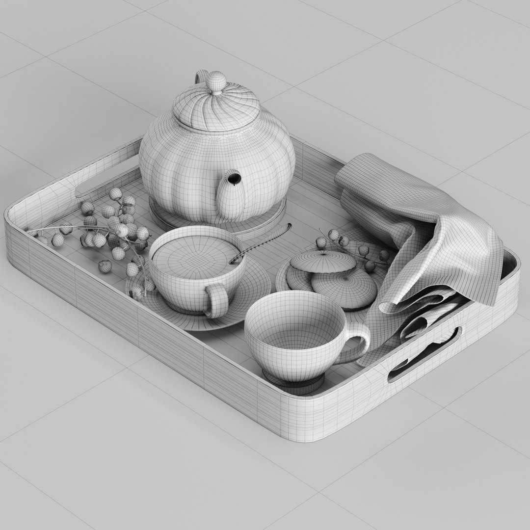 D Tea Cup Kettle TurboSquid