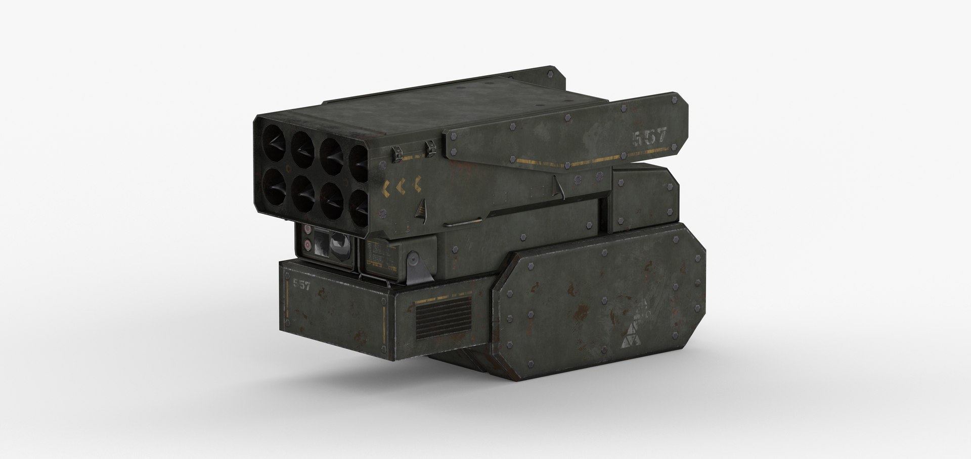 Multiple Rocket Launcher PBR Game Ready Model TurboSquid 2047889