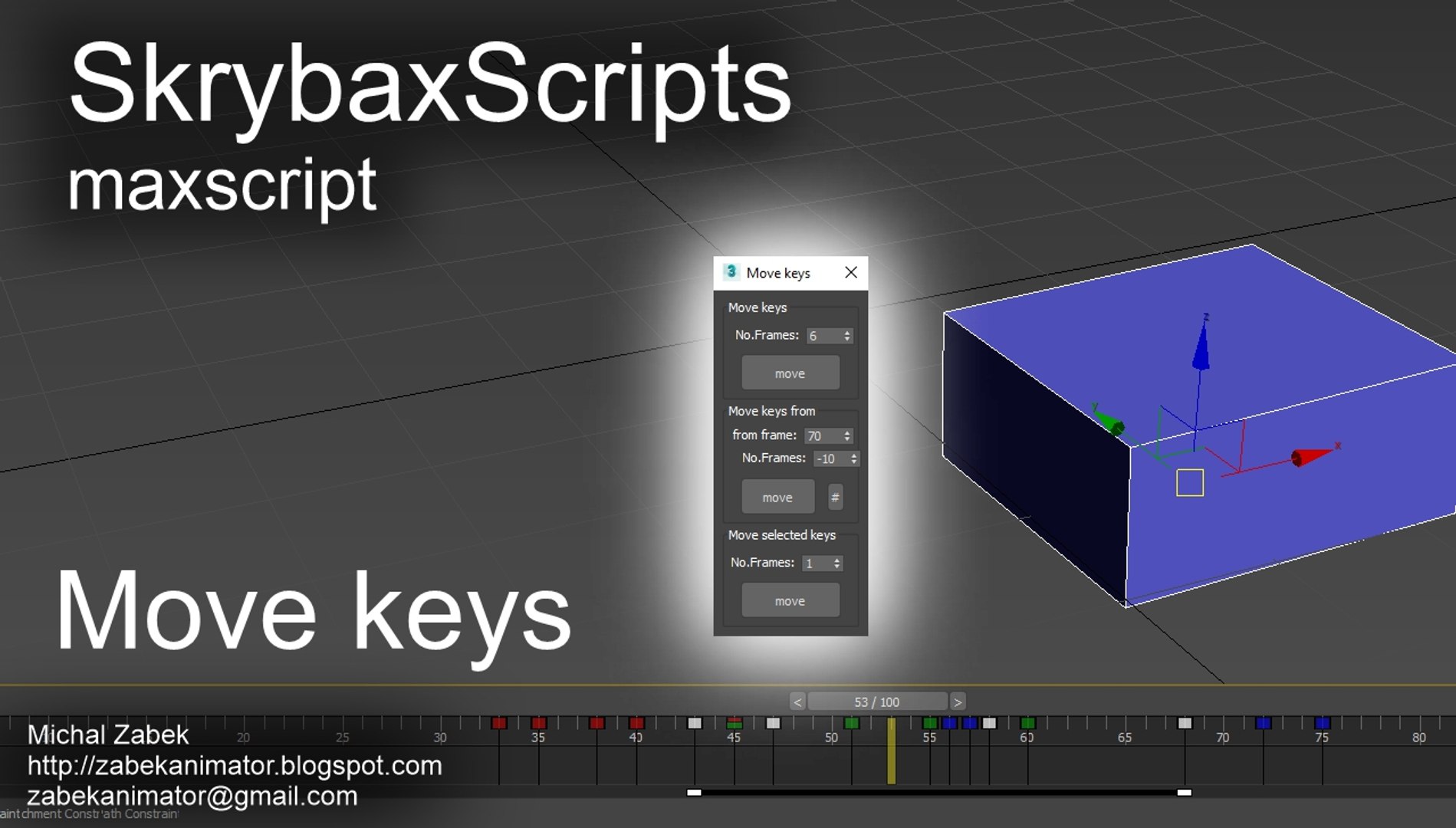 Scripts MaxScript Move Key Keys