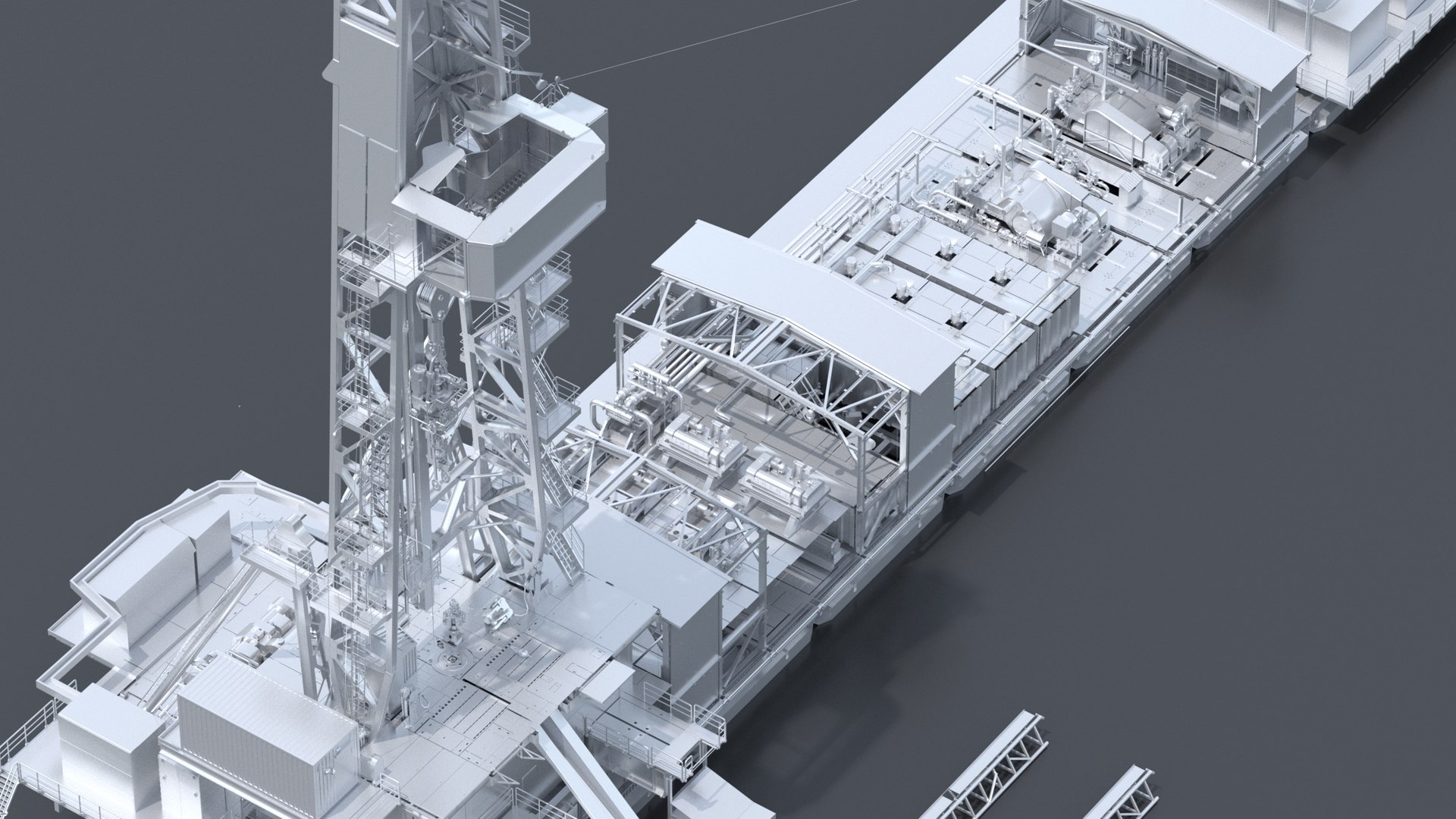 Oil Rig D TurboSquid