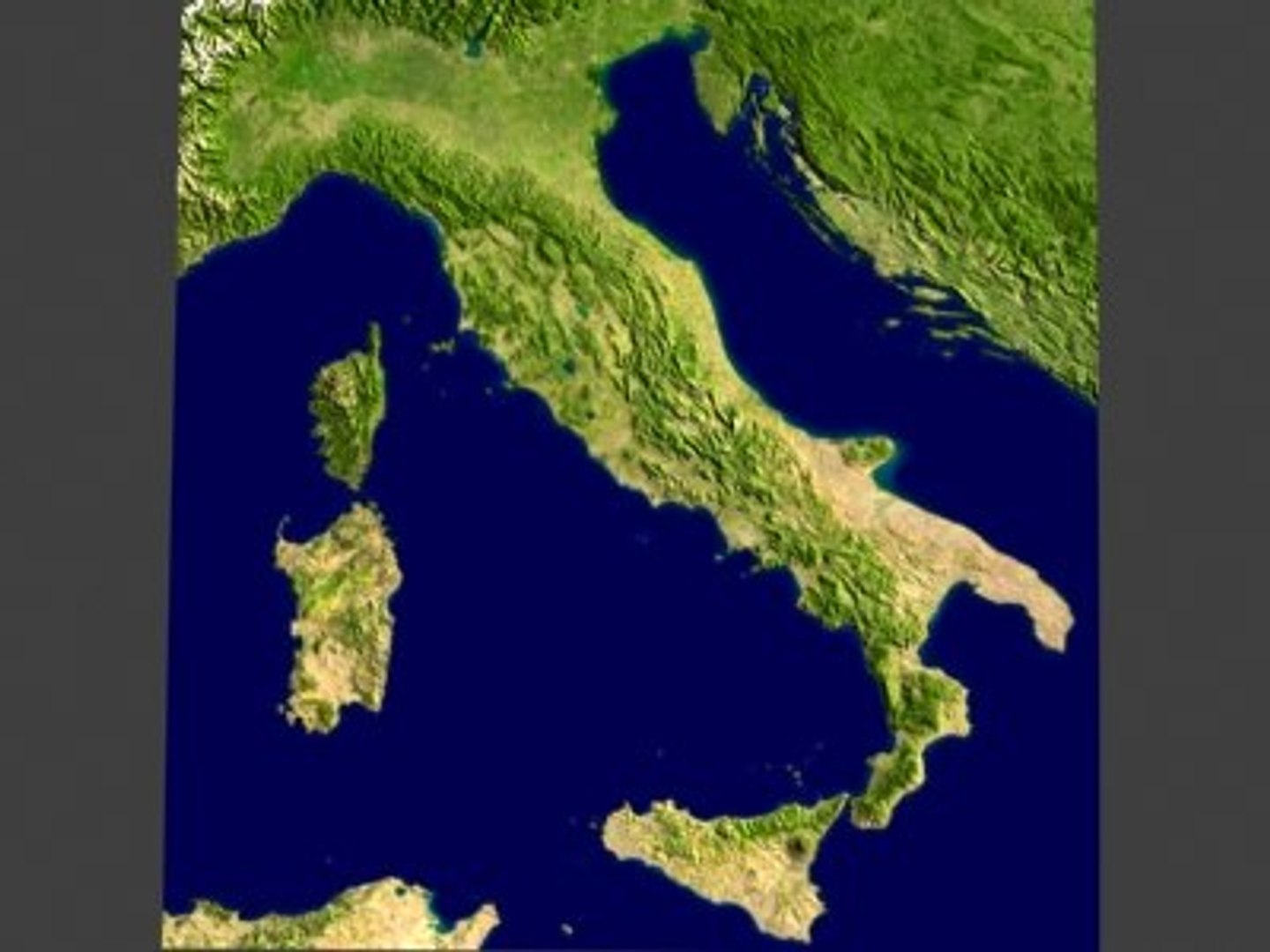 Italy Terrain Maps 3d Model