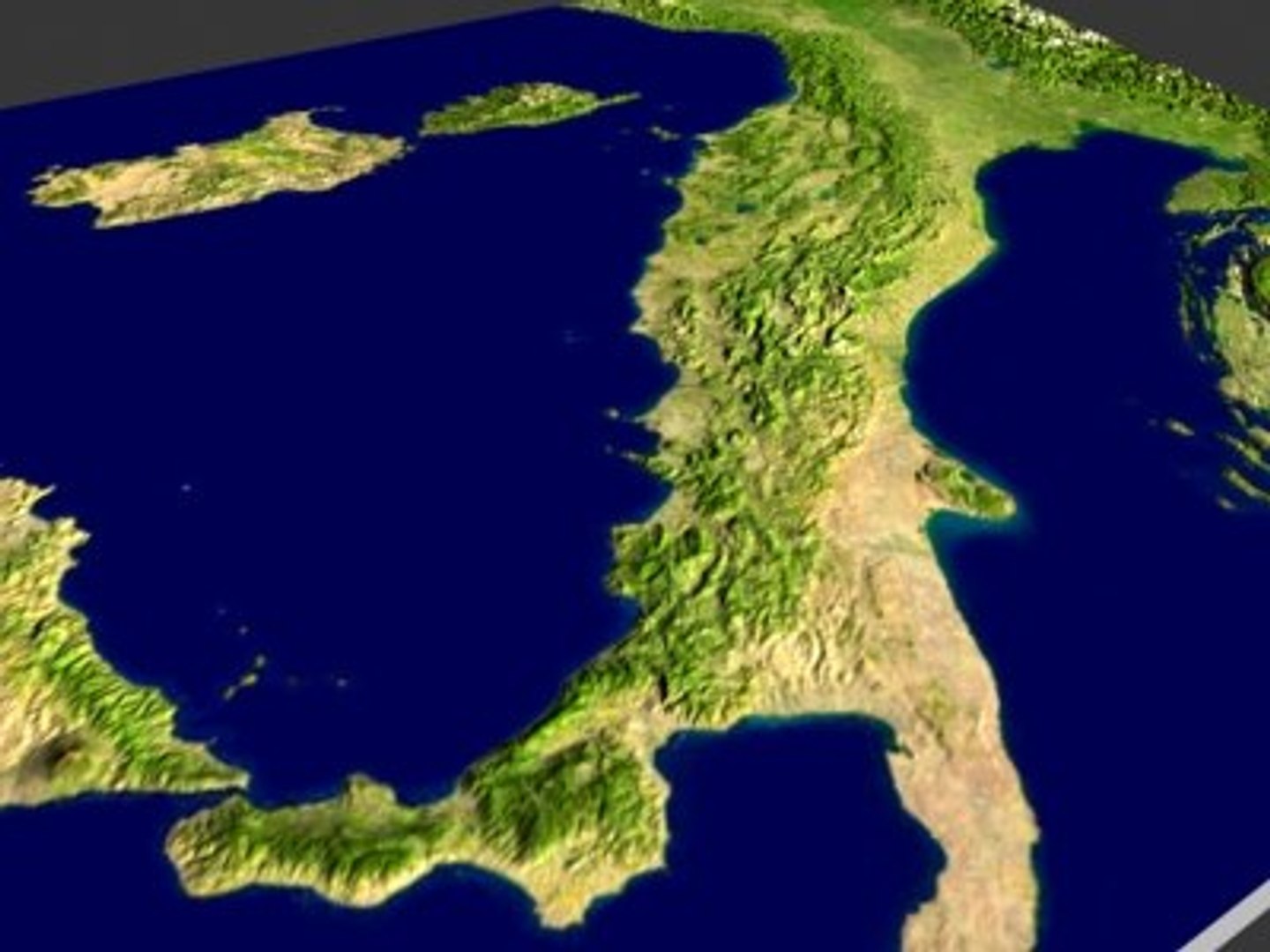 Italy Terrain Maps 3d Model