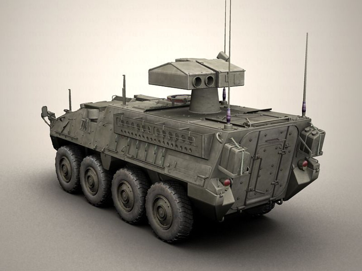 Army Stryker Atgm 3d Model