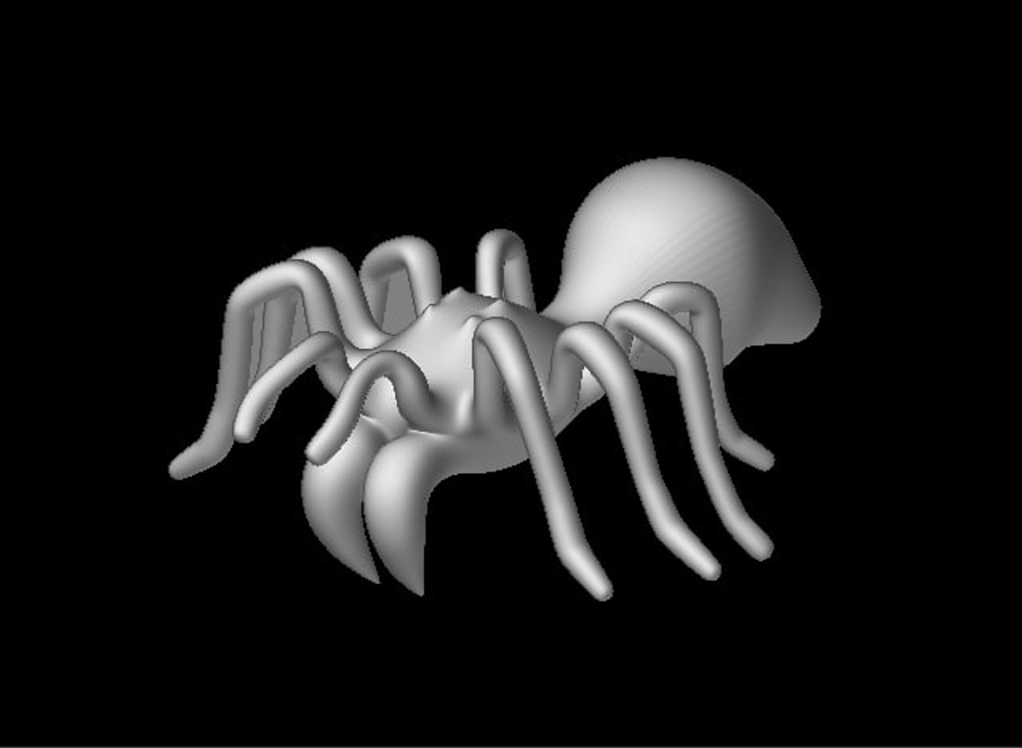 3d High-poly Spider Zbrush