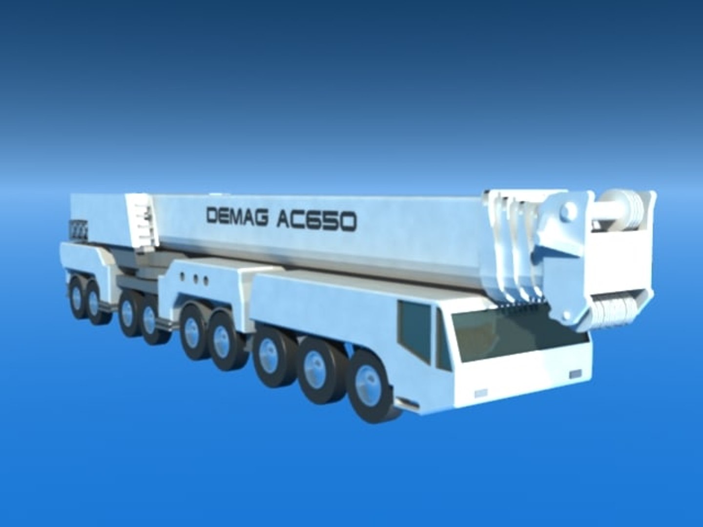 Demag Telescopic Crane 3d Max