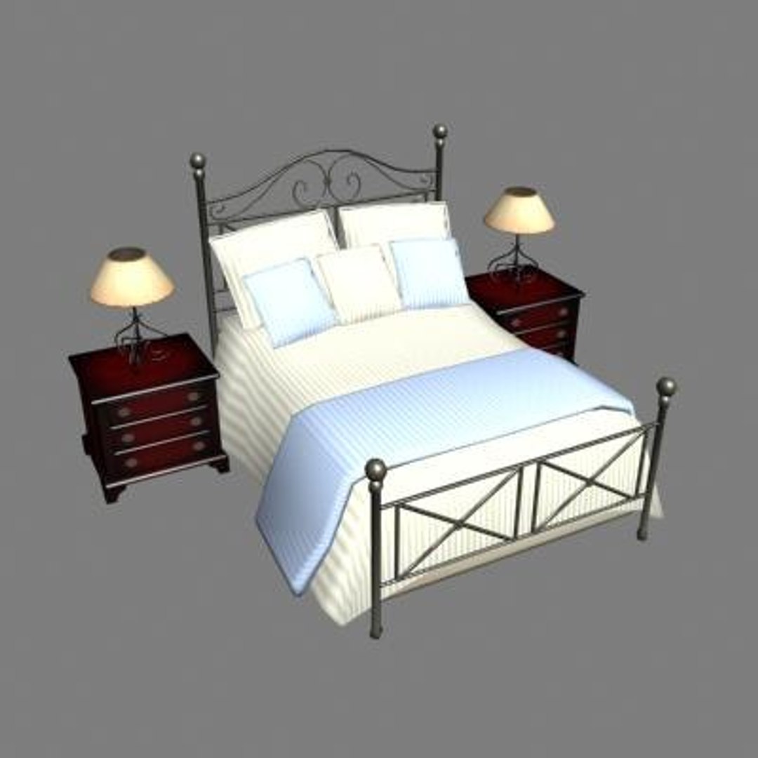 Allison Bed 3d Max