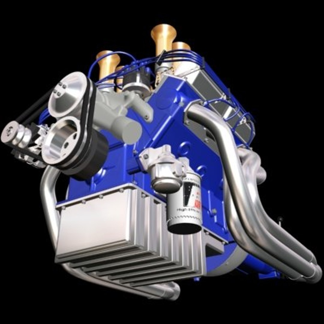 Racing Motor Engine Tranny 3d Model