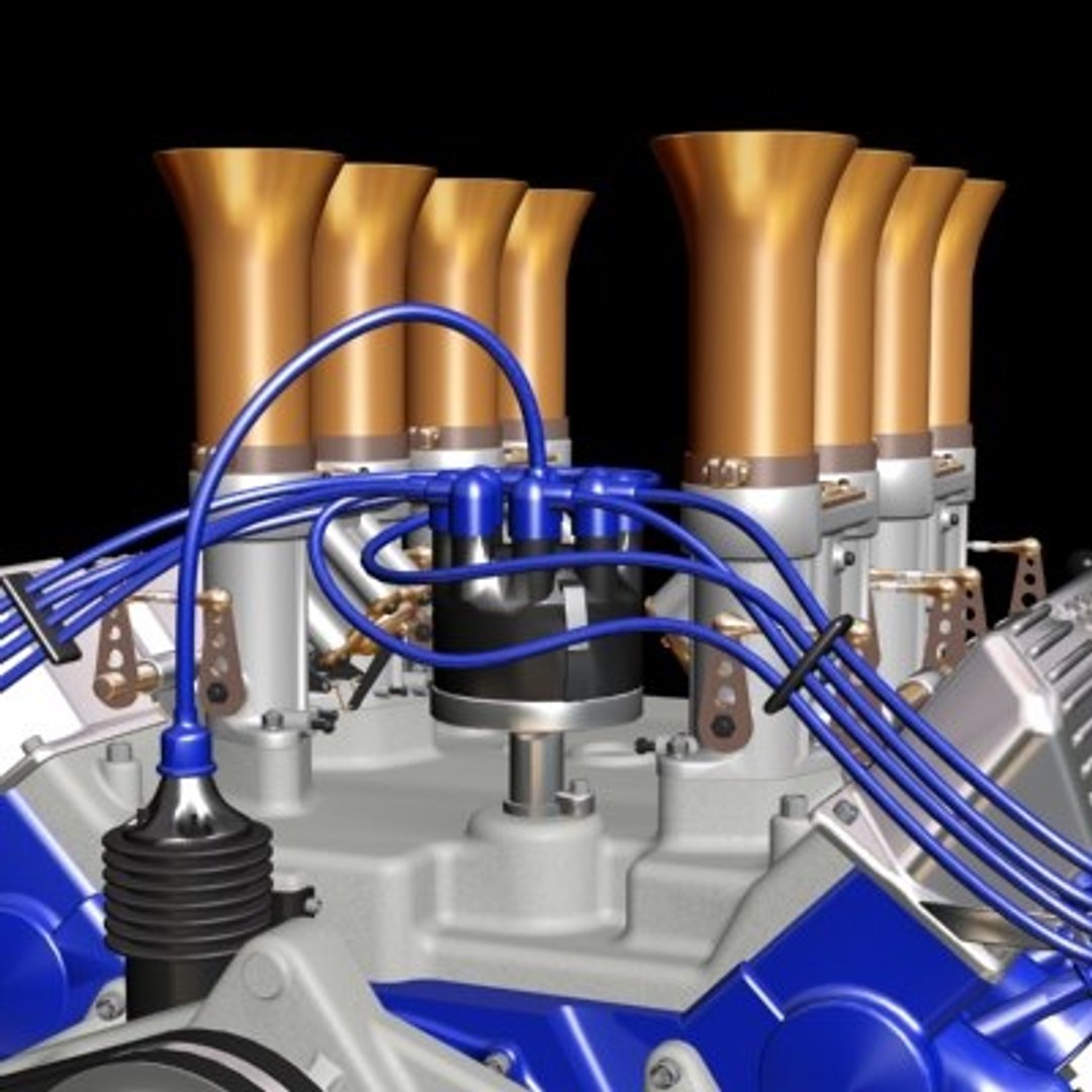 Racing Motor Engine Tranny 3d Model