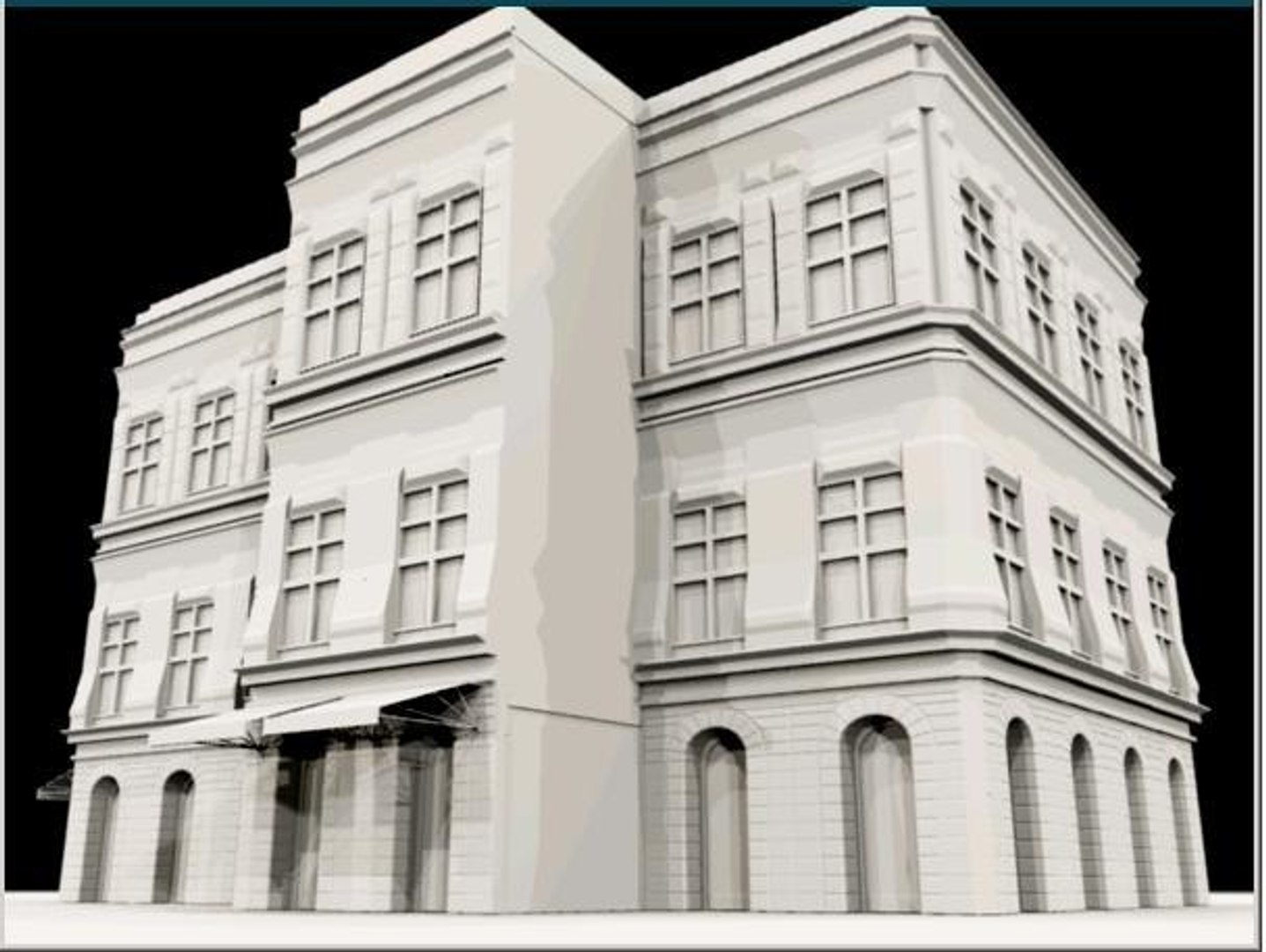 City Town Urban Building 3d Model