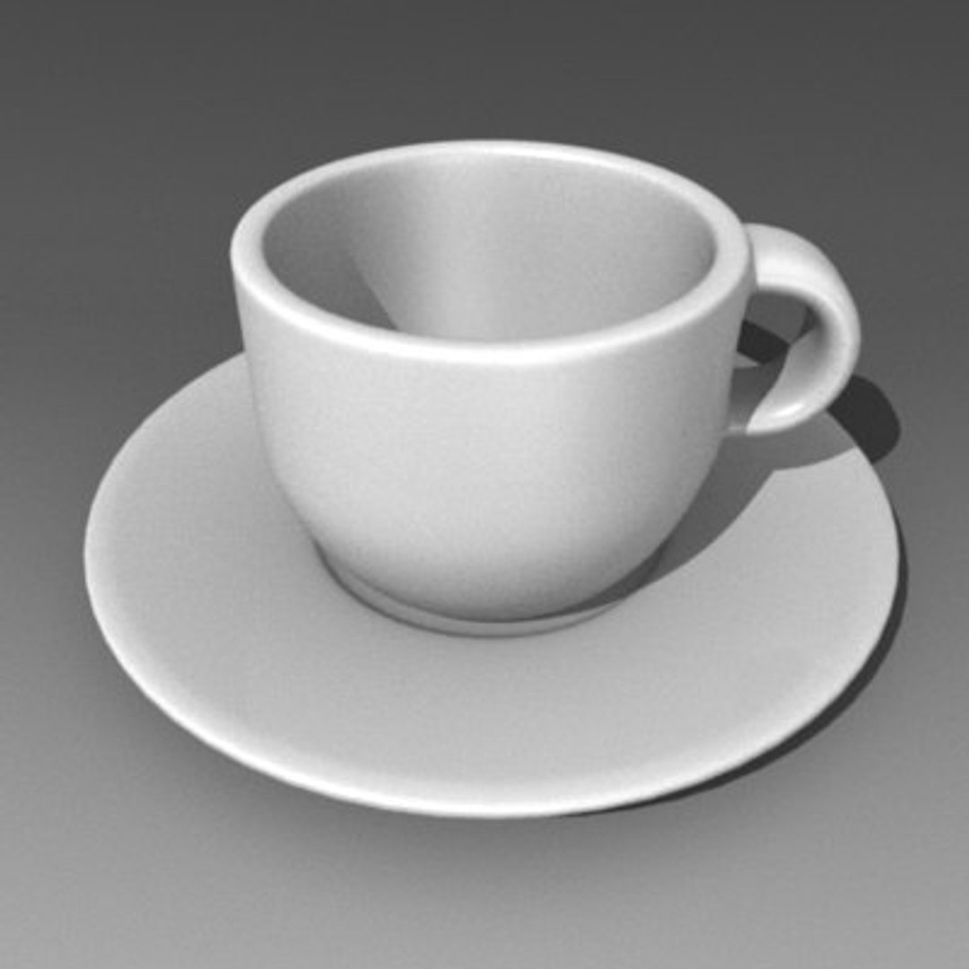 3d plate cup model