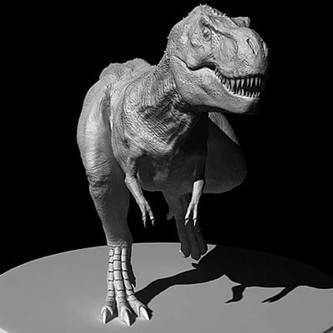 t-rex modelled 3d model