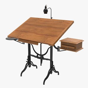pro drafting table set 3d model