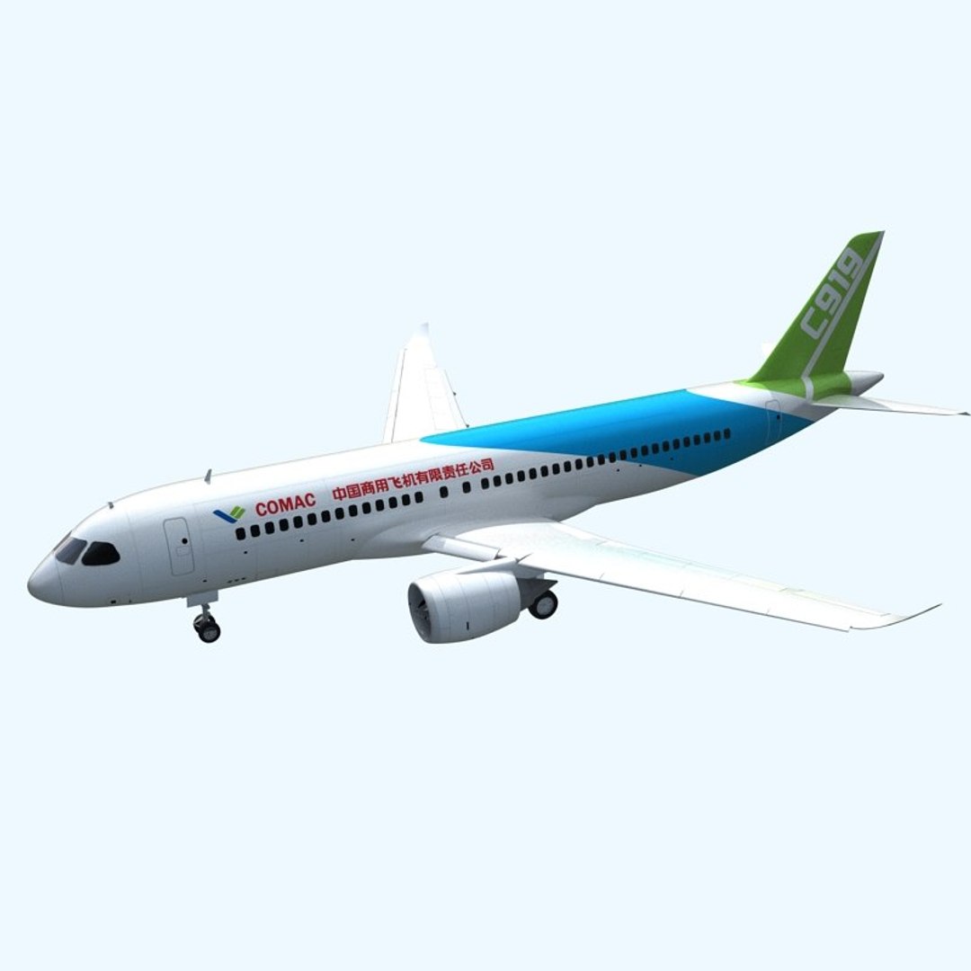 C919 Plane 3D Model - TurboSquid 1154010