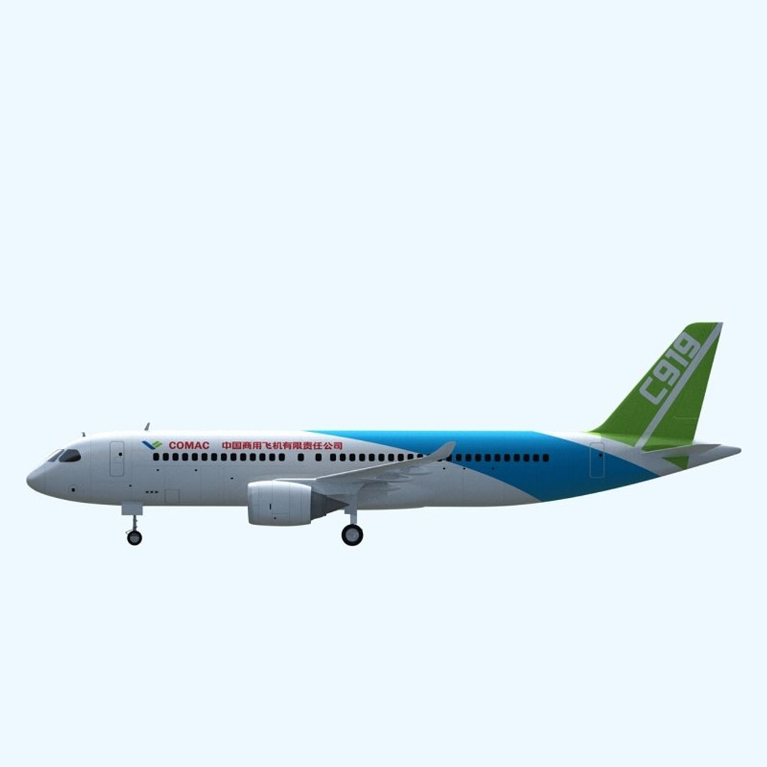 C919 Plane 3D Model - TurboSquid 1154010