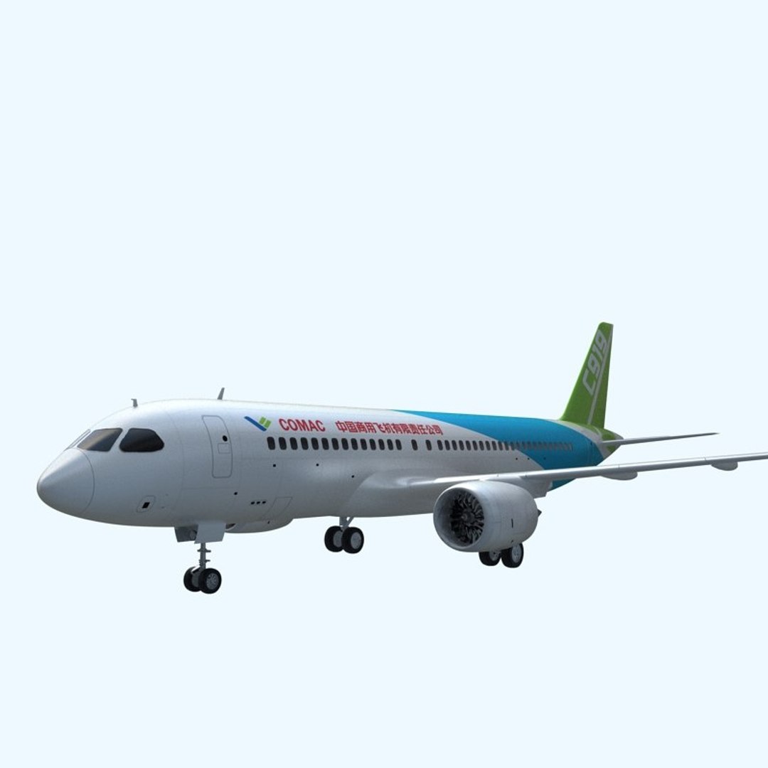 C919 Plane 3D Model - TurboSquid 1154010