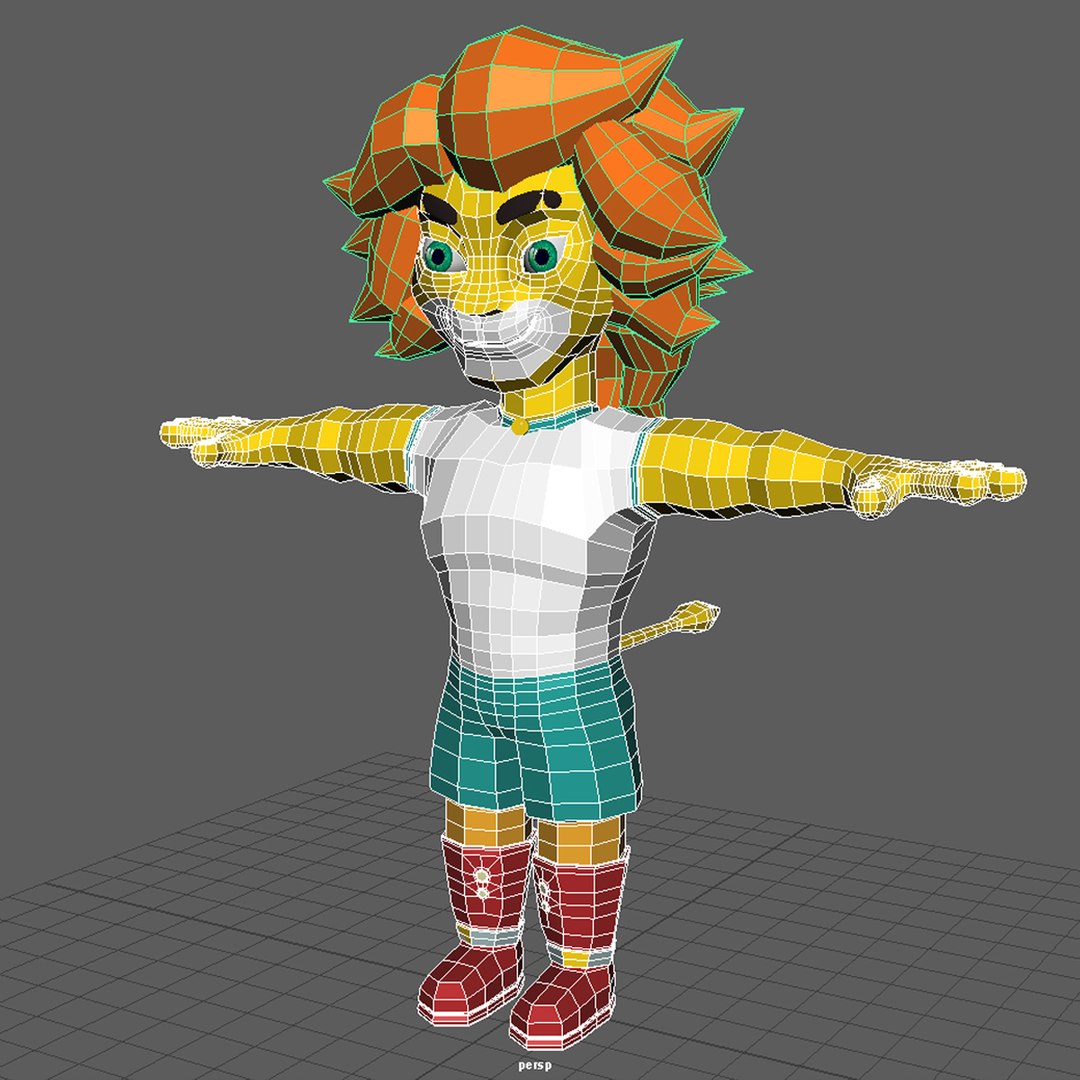 3D Character Lion Model - TurboSquid 1167127