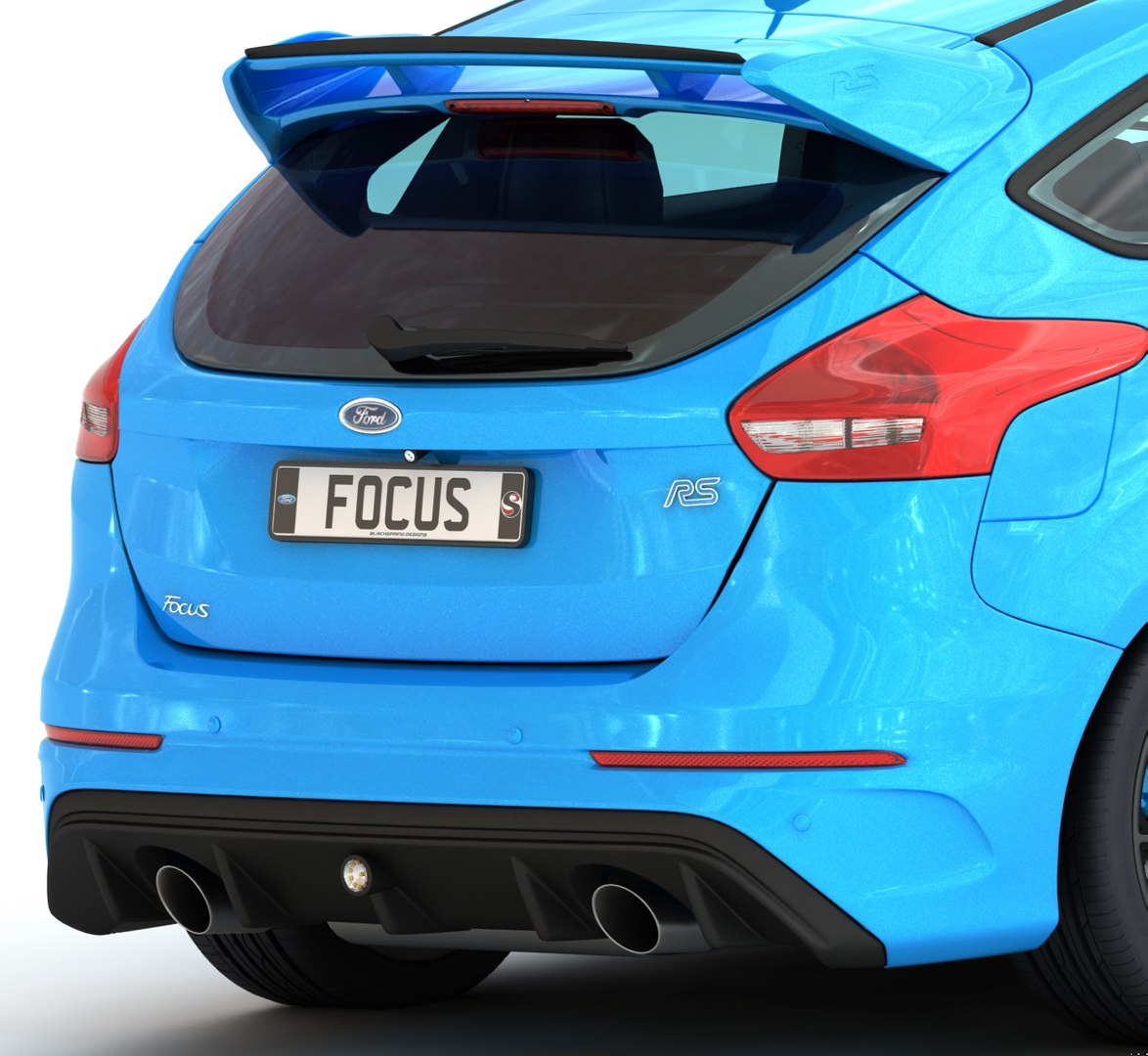 Focus Rs 2017 Interior 3D Model - TurboSquid 1174166