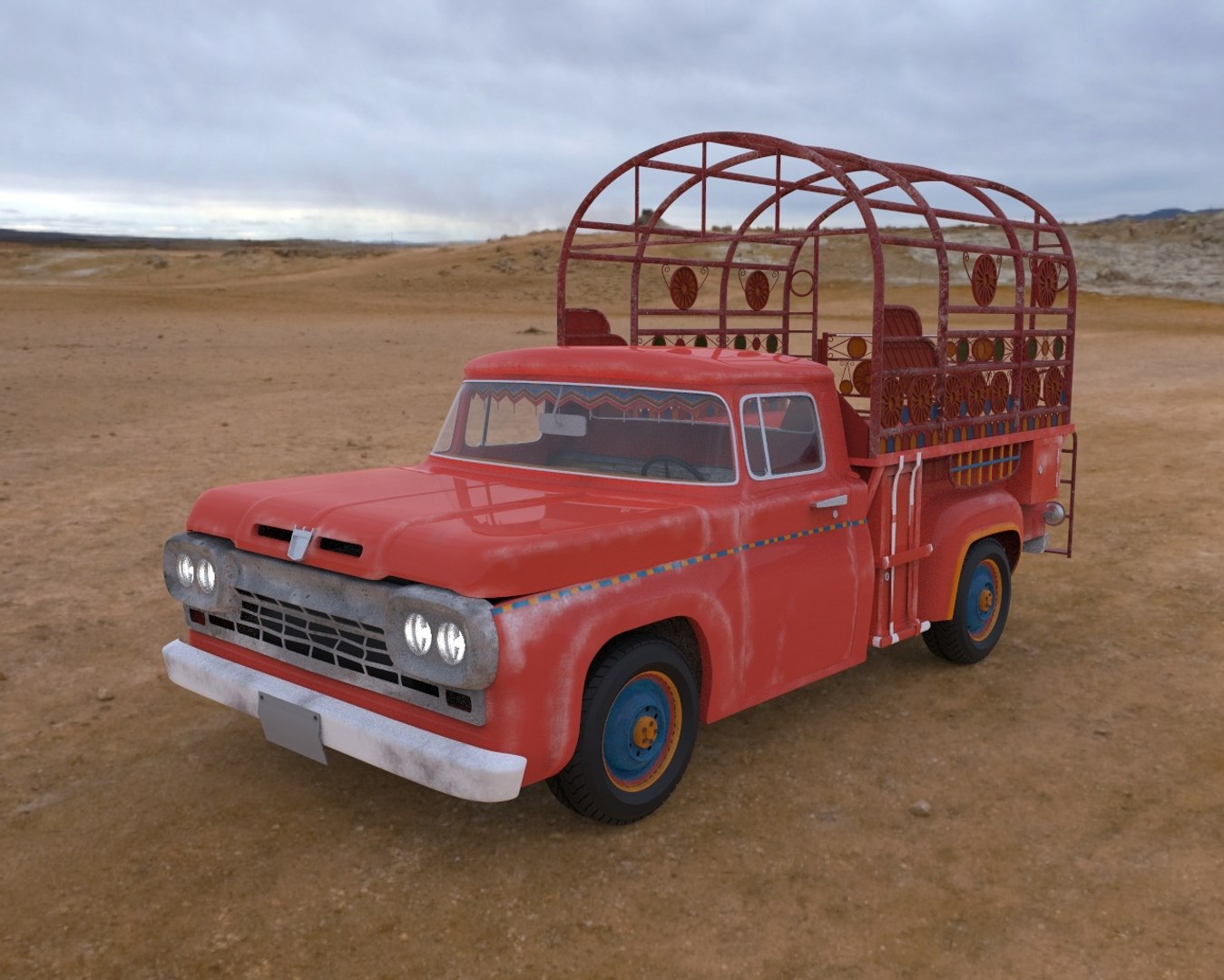 3D Model Old Truck - TurboSquid 1215965
