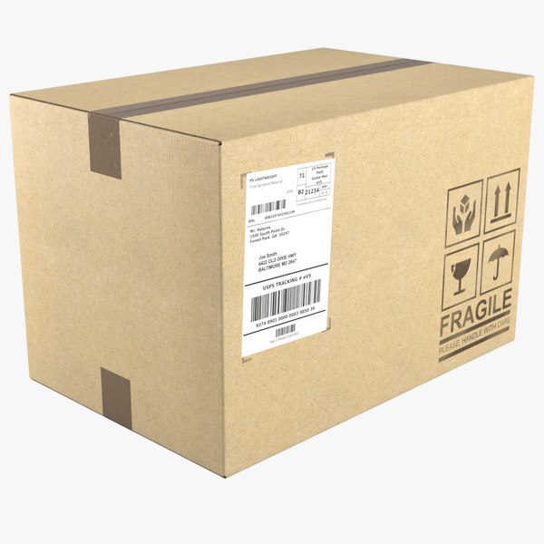 Cardboard Box model - TurboSquid 1781363