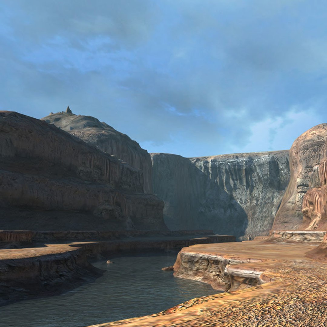 Scene Landscape Terrains 3d Model