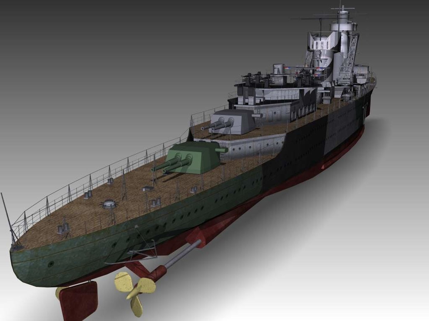 3dsmax Ruyter Class Cruiser