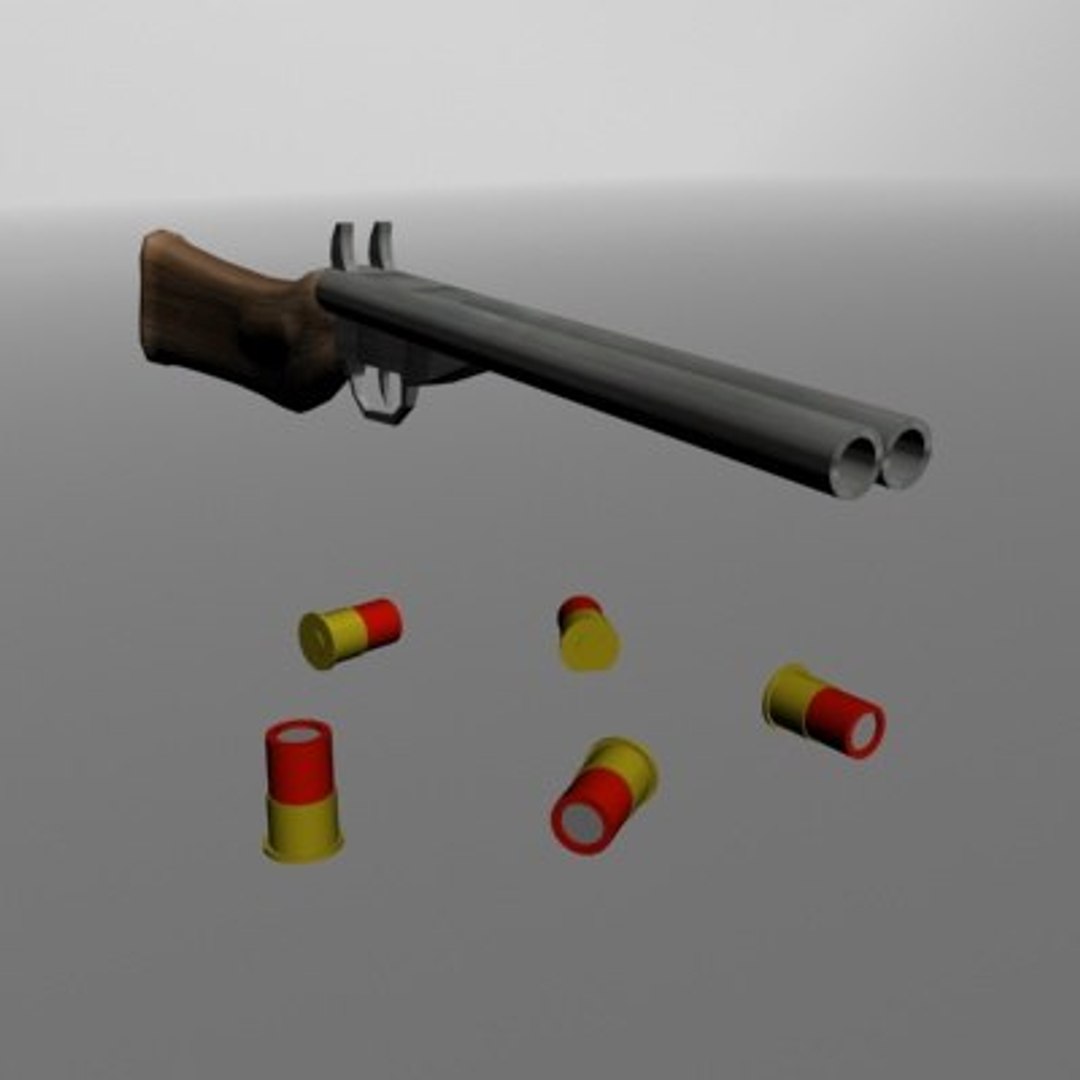 3ds Max Gun Shotgun