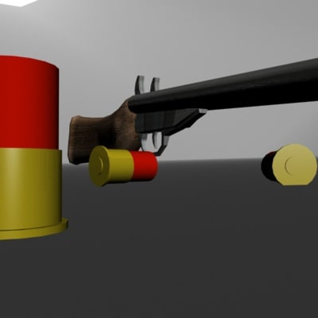 3ds Max Gun Shotgun