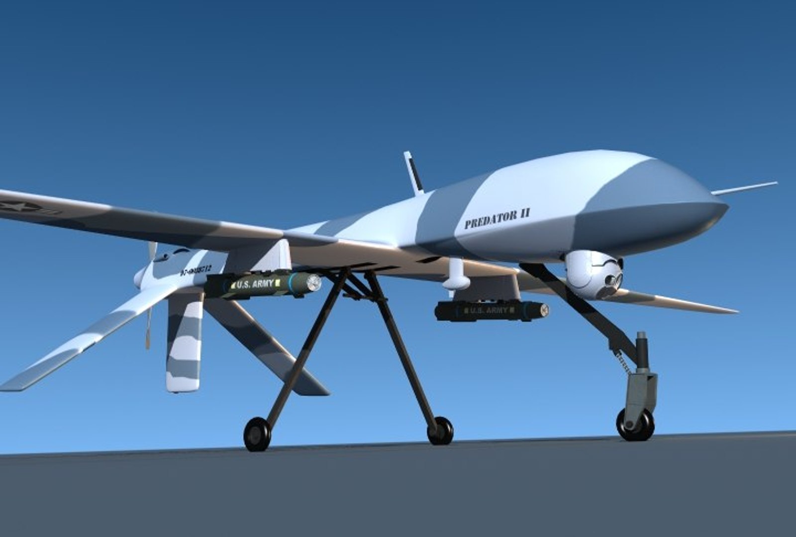 Predator Uav 3d Model