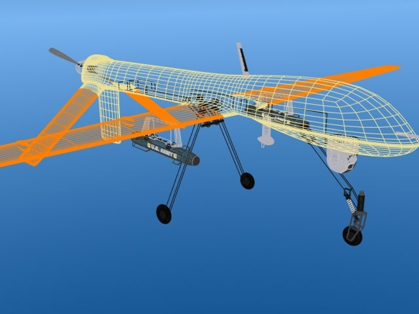 Predator Uav 3d Model