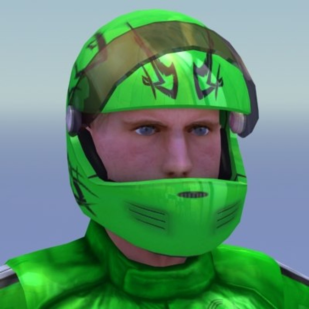 Kawasaki Ninja Rider Riding 3d Model