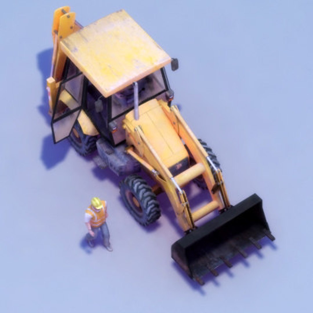 3d 2cx digger driver model