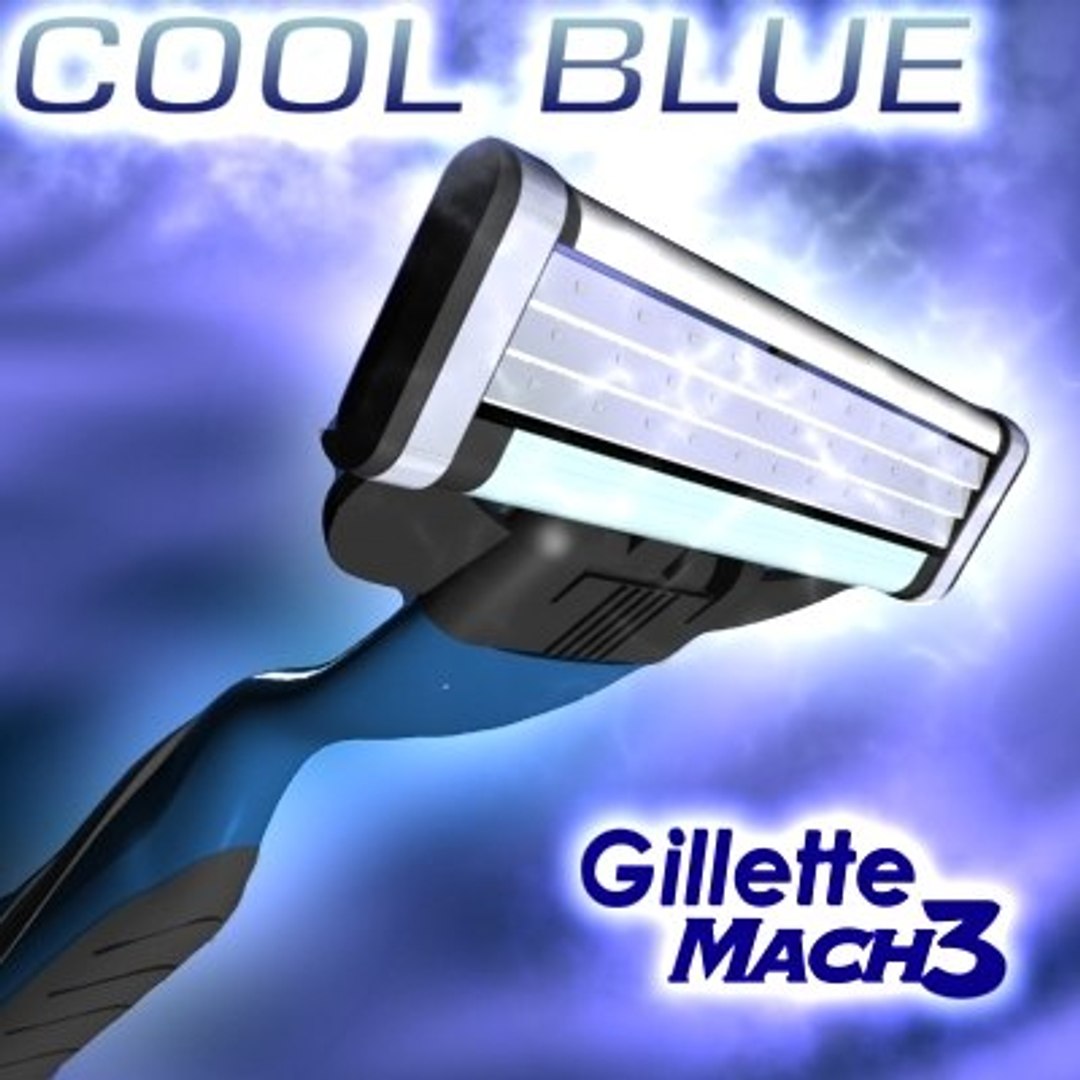 mach3 gillette champion cool 3d max