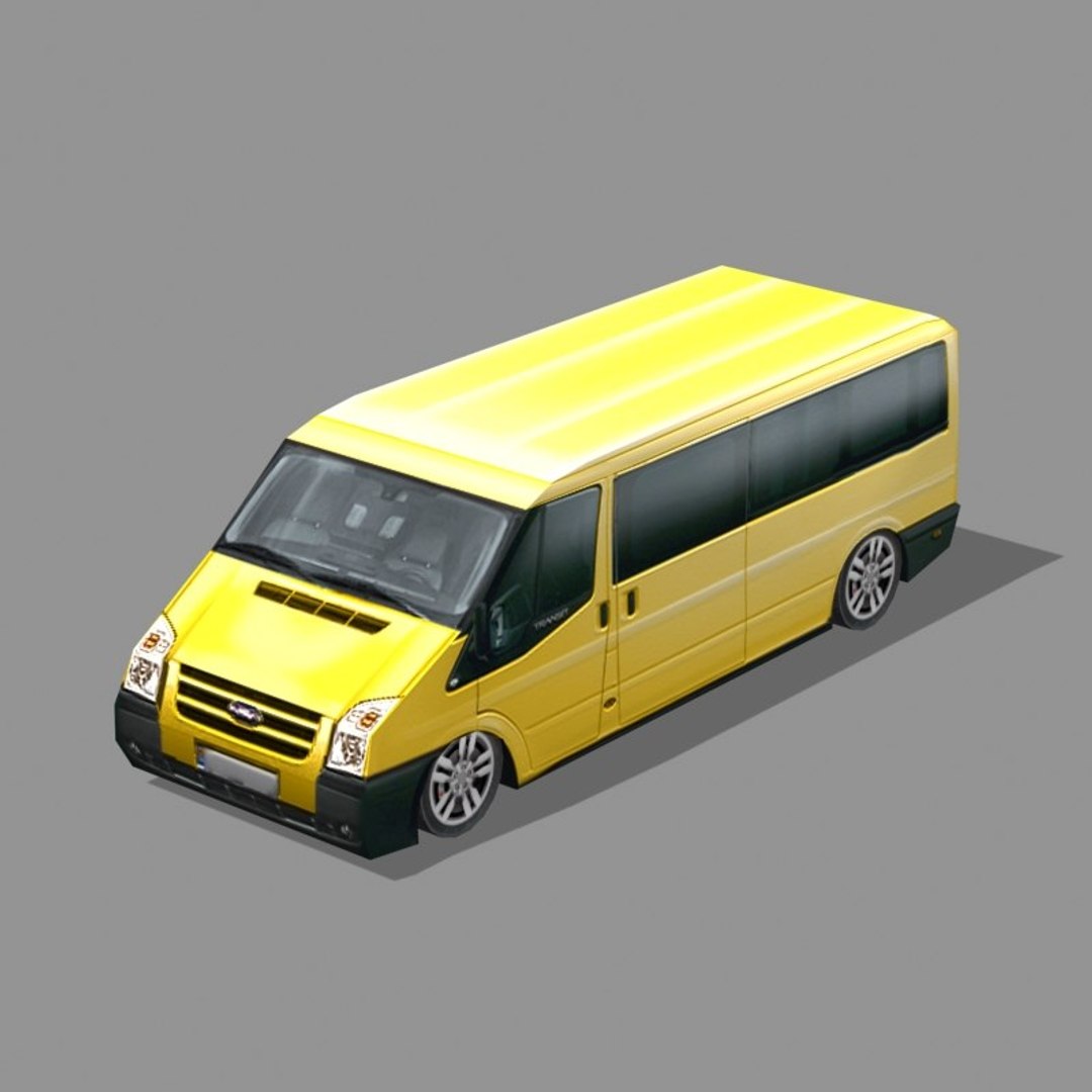 8 Minibus Van 3d Model