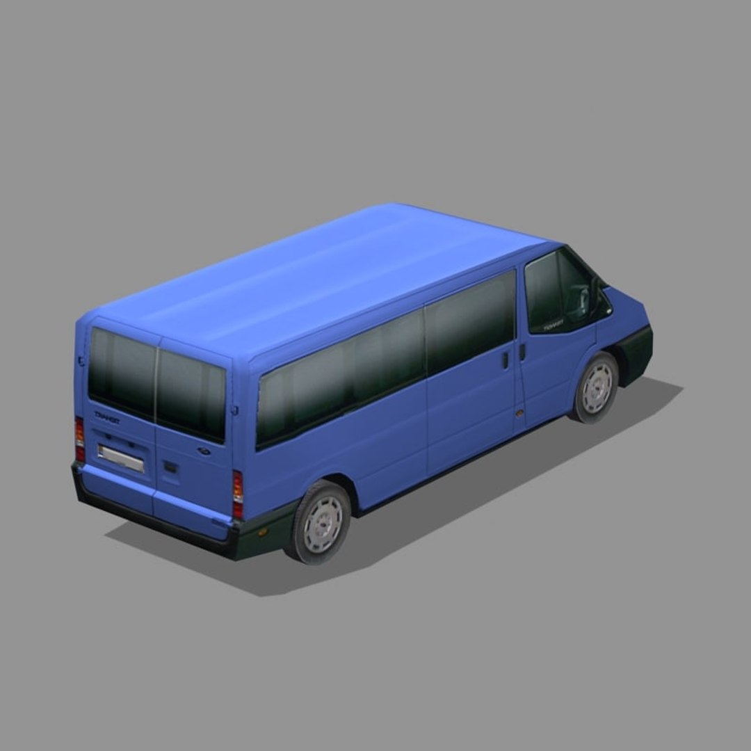 8 Minibus Van 3d Model