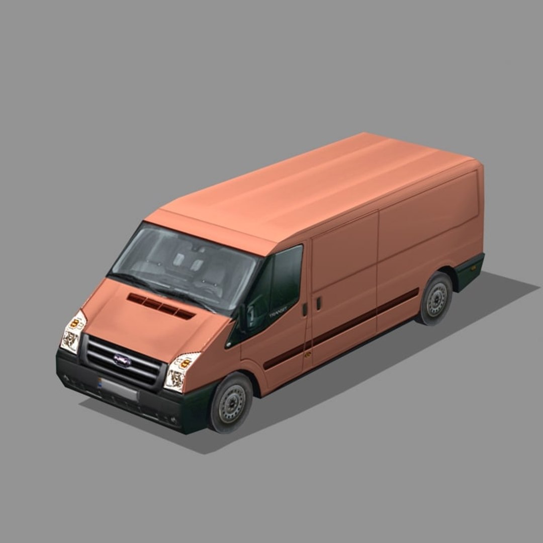 8 Minibus Van 3d Model