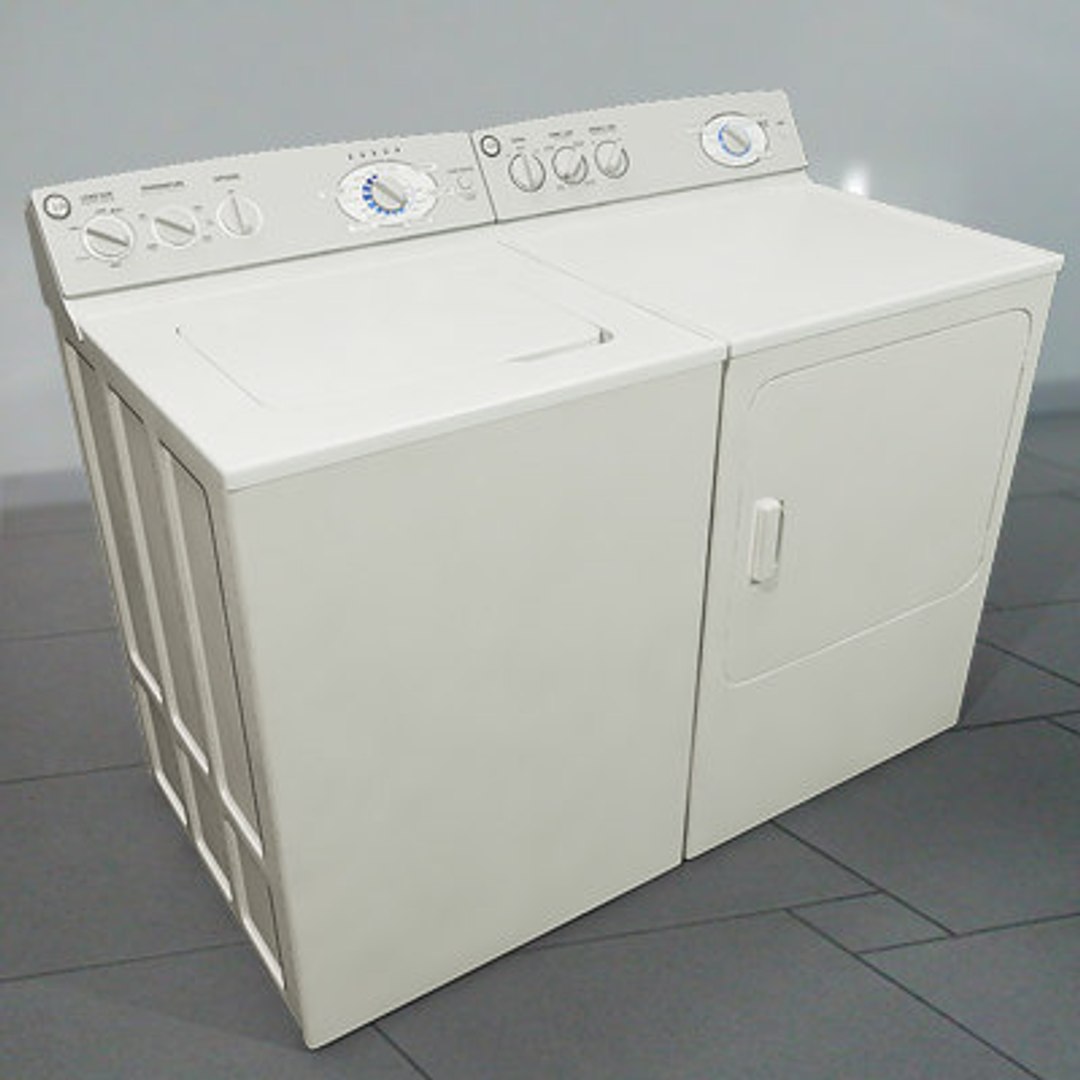 Electric Washer Dryer 3d Model