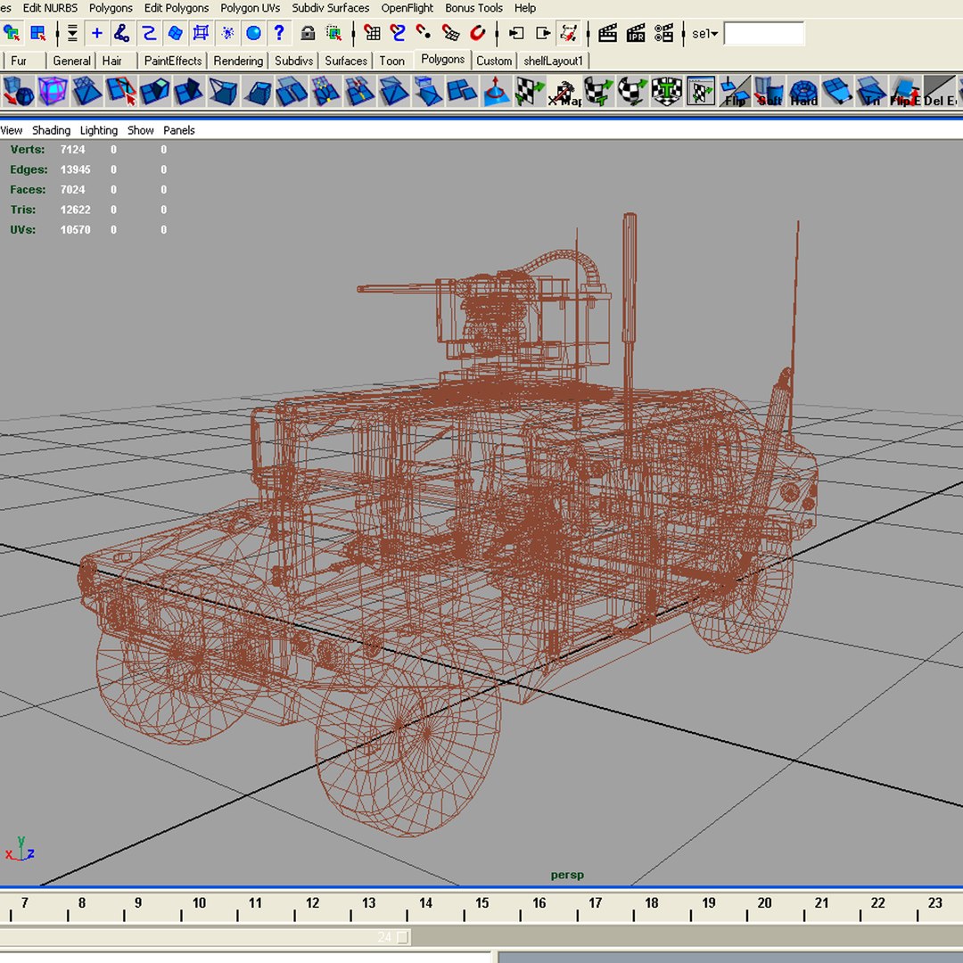 M1114 Hmmwv Crowsii Army 3d Model