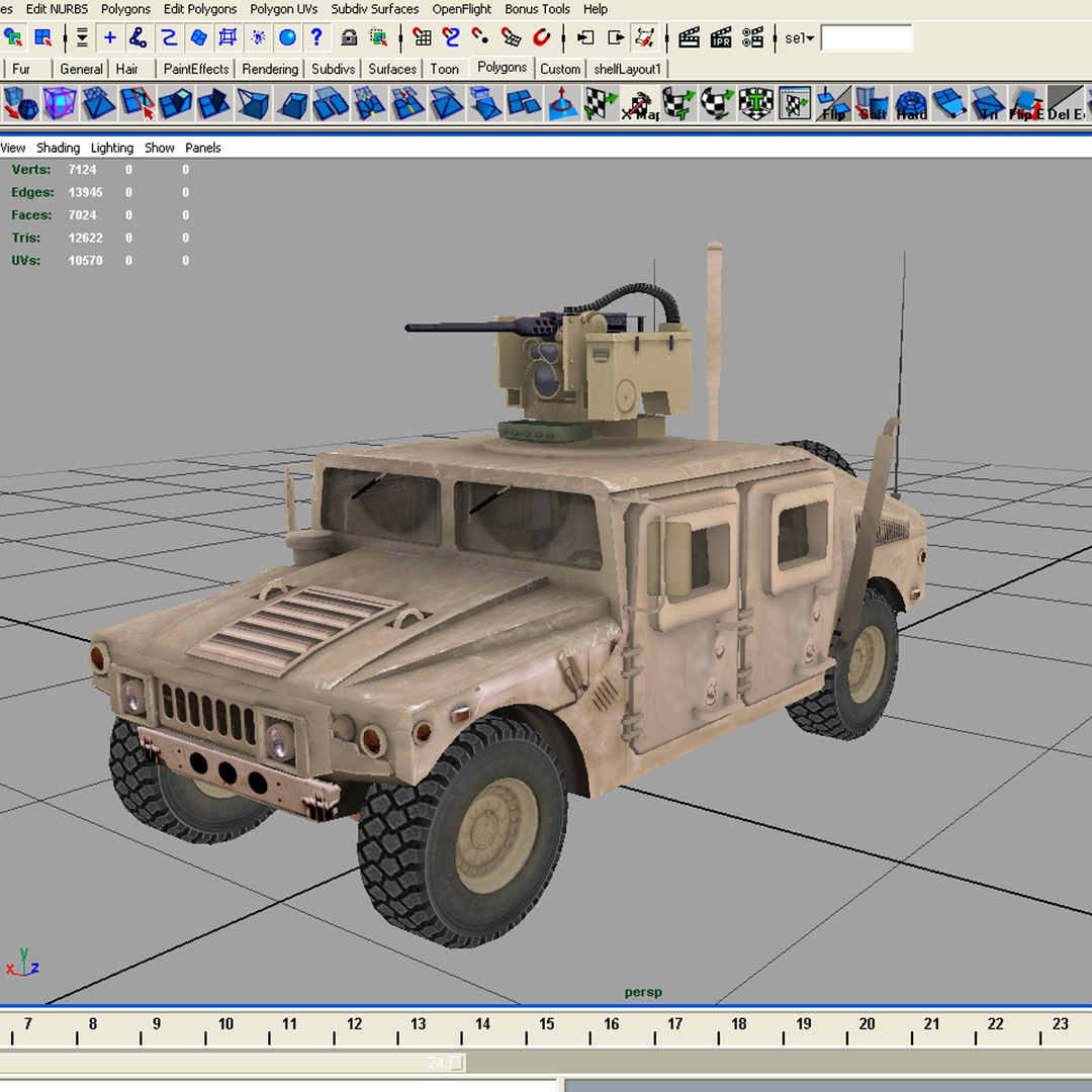 M1114 Hmmwv Crowsii Army 3d Model