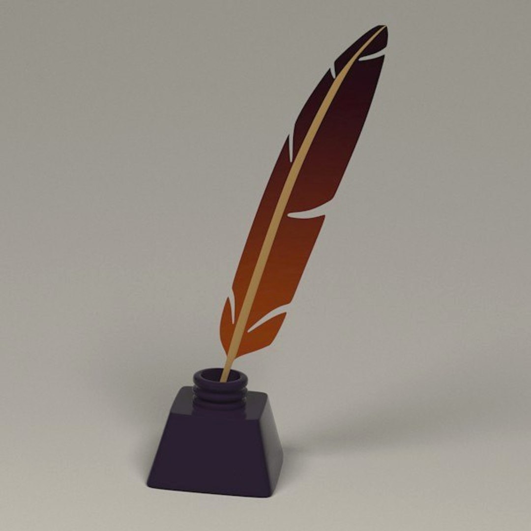 3d Model Quill Pot