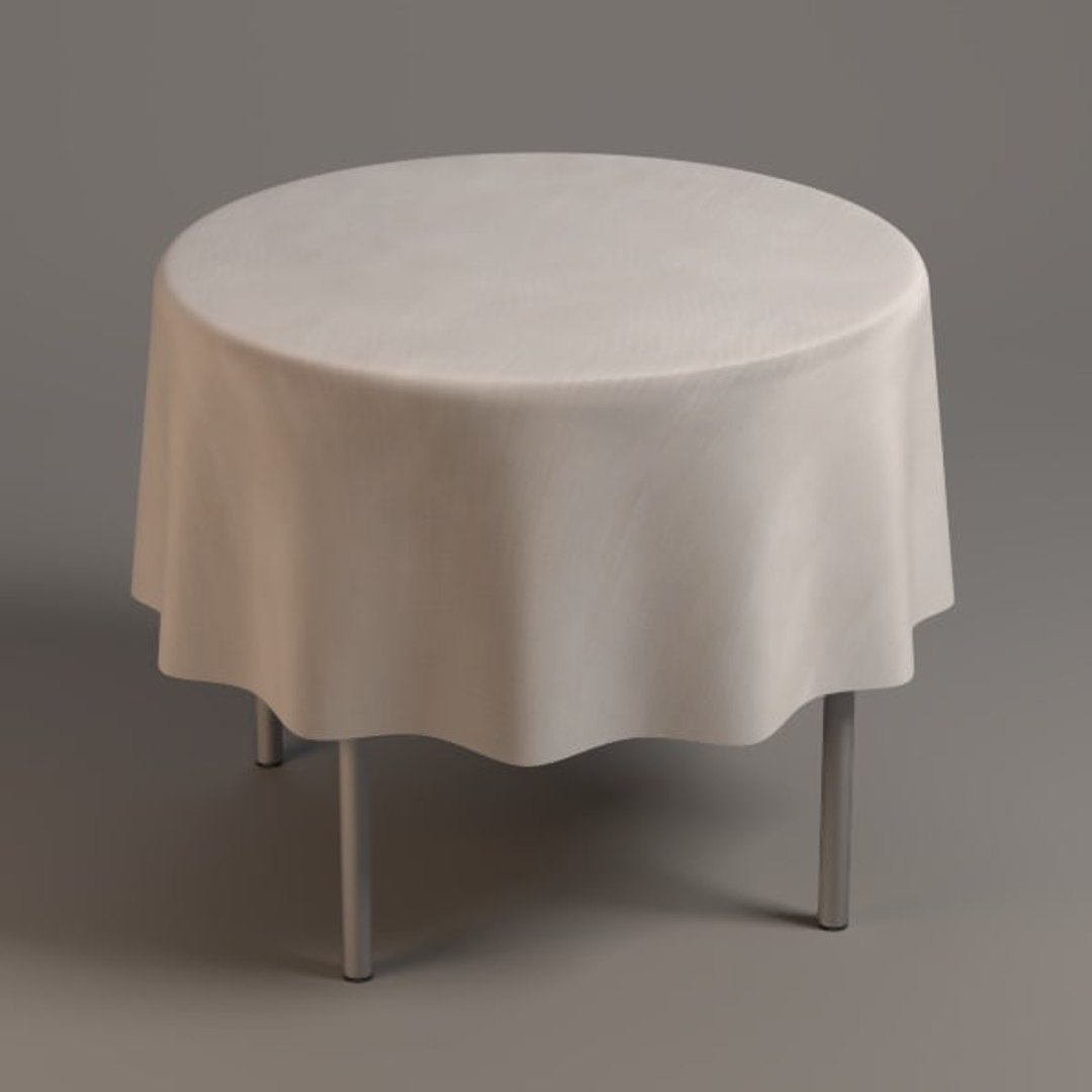3d model tables tableclothes