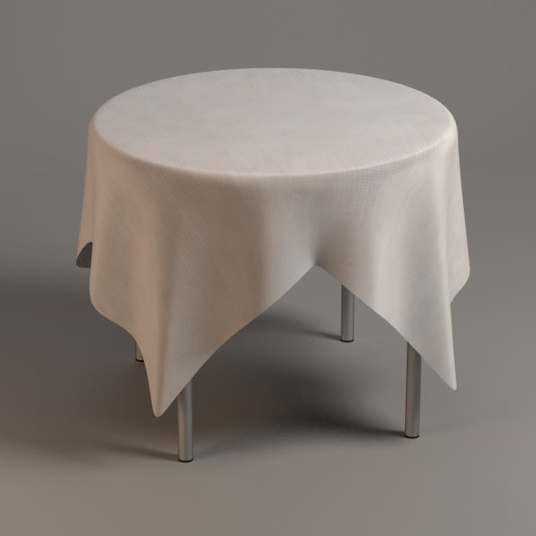3d model tables tableclothes
