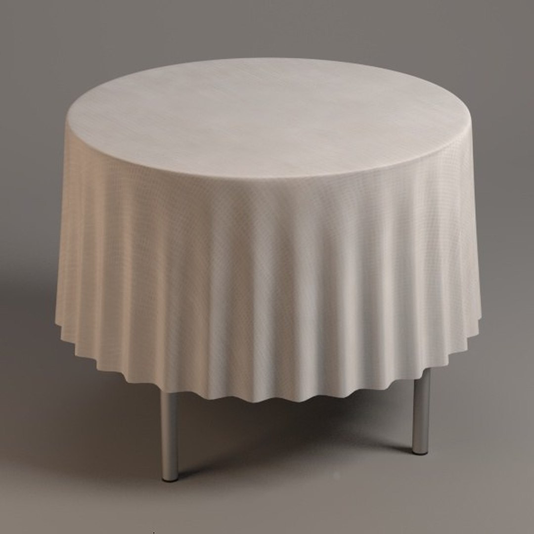 3d model tables tableclothes