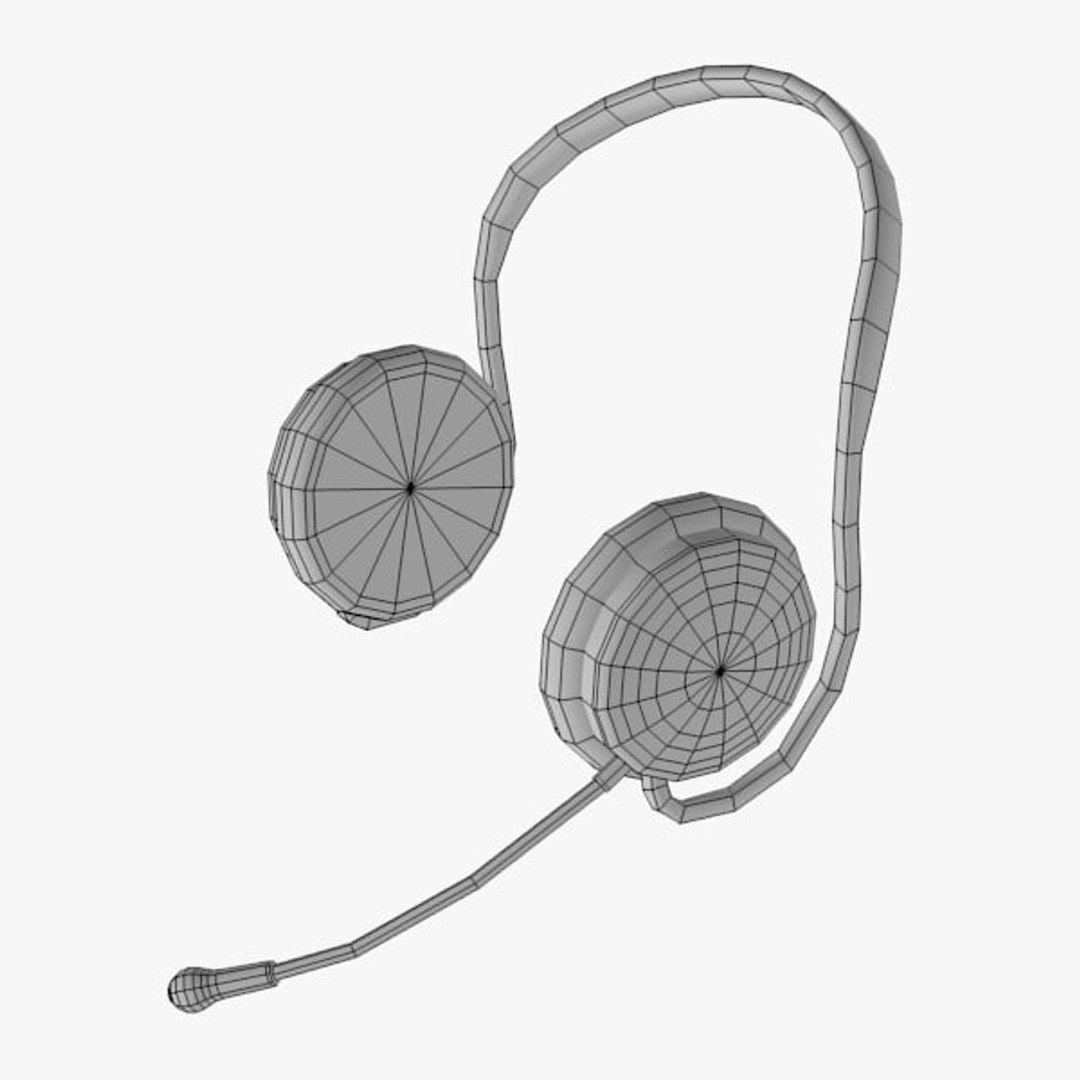 C4d Headphones Microphone