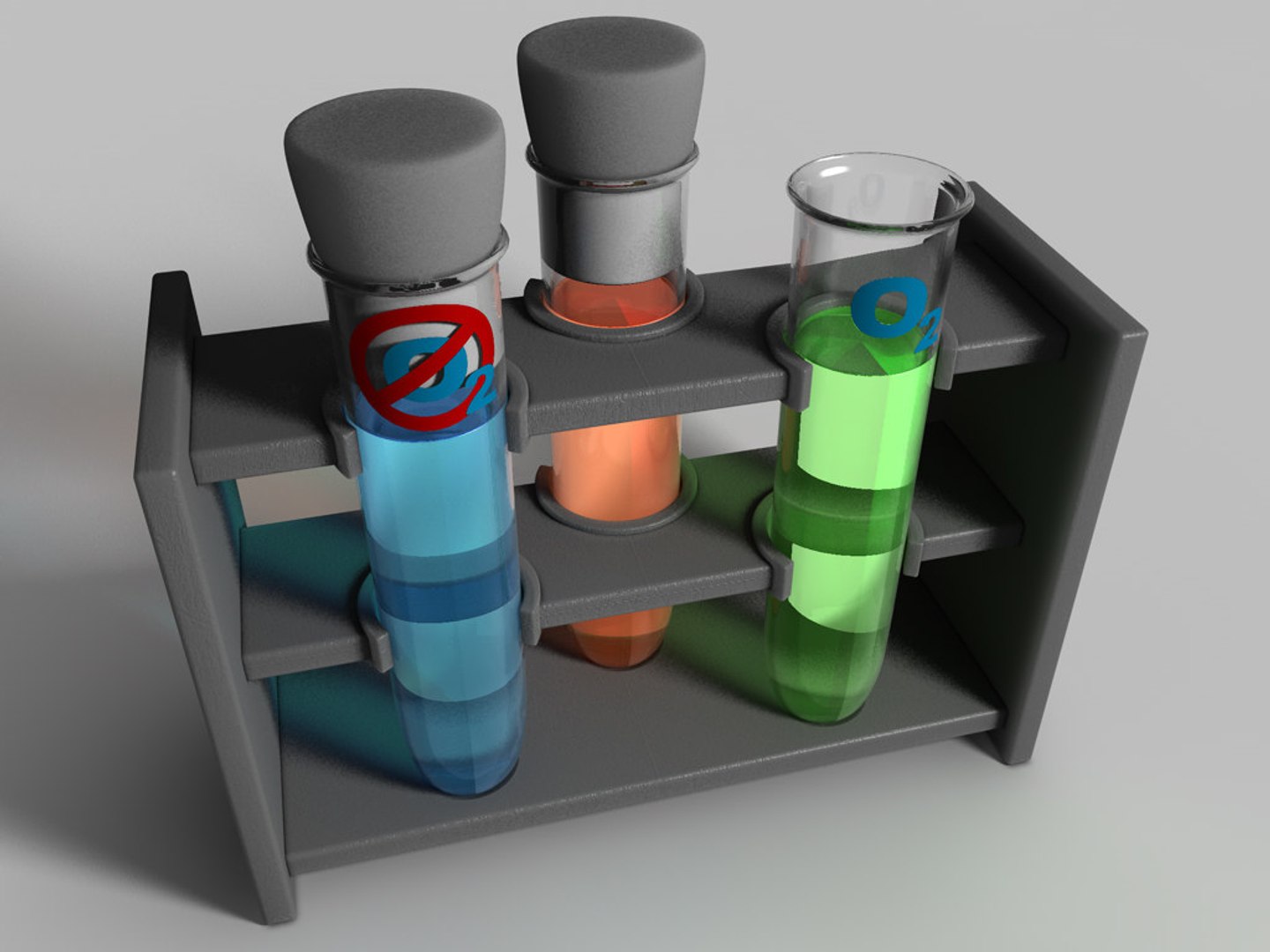 3d test tube model
