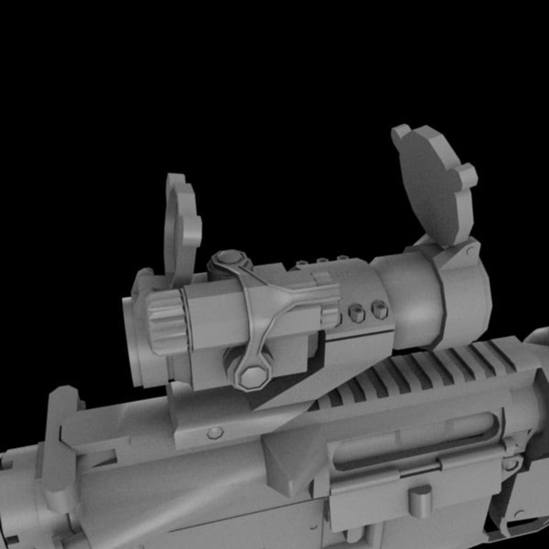 M4a1 M2 M203 Grenade Launcher 3ds