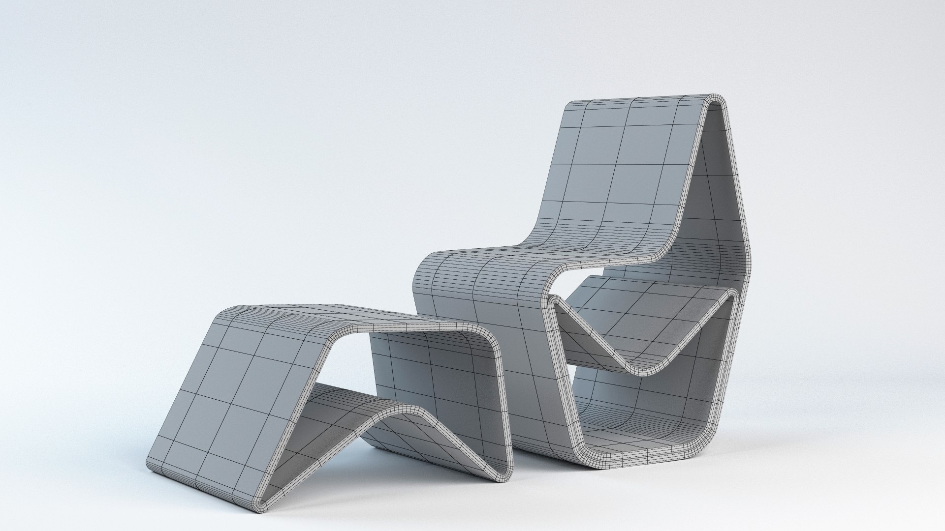 3d model of gval chair