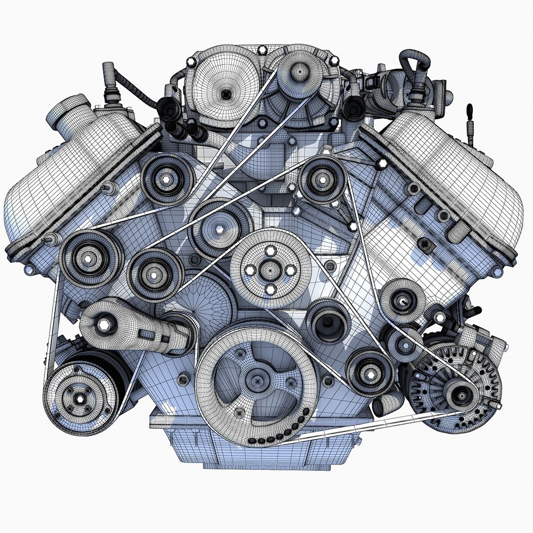 2013 Shelby Gt500 V8 Engine 3d Xsi