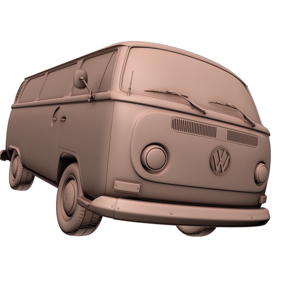 Volkswagen Microbus 3d Model