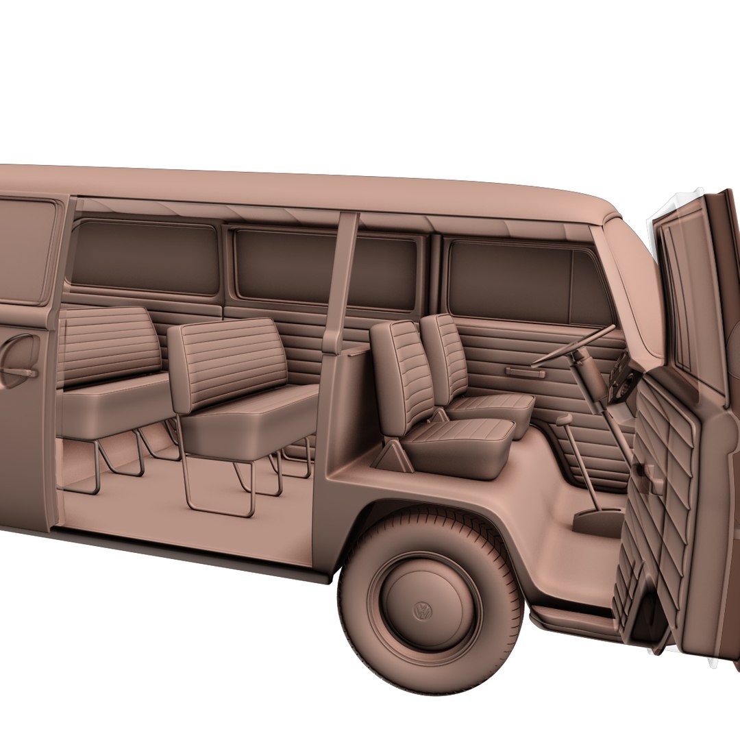 Volkswagen Microbus 3d Model